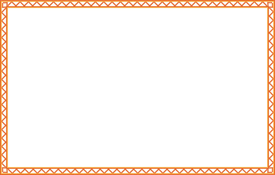Download Decorative Orange Border Design Frames Online - Creative Fabrica