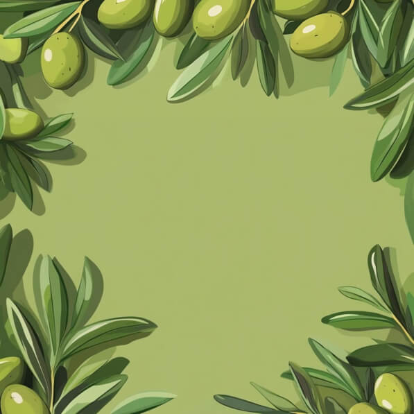 Download Olives and Olive Leaves on Green Background Backgrounds Online ...