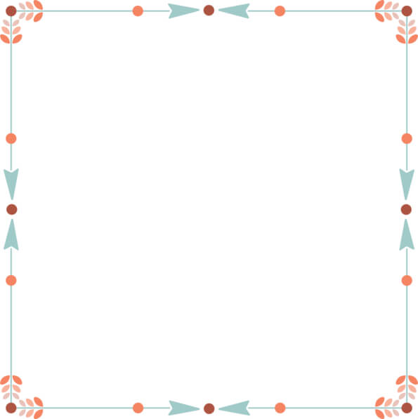 Download Decorative Border Design with Arrows and Leaves Frames Online ...