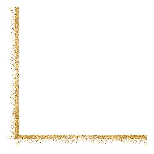 Download Gold Glitter Border on White Background Borders & Corners ...