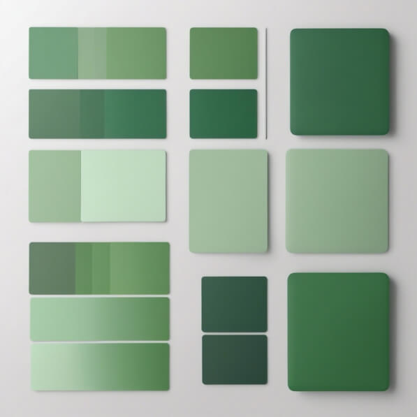 Download Collection of Green Color Swatches Mockups Online - Creative ...