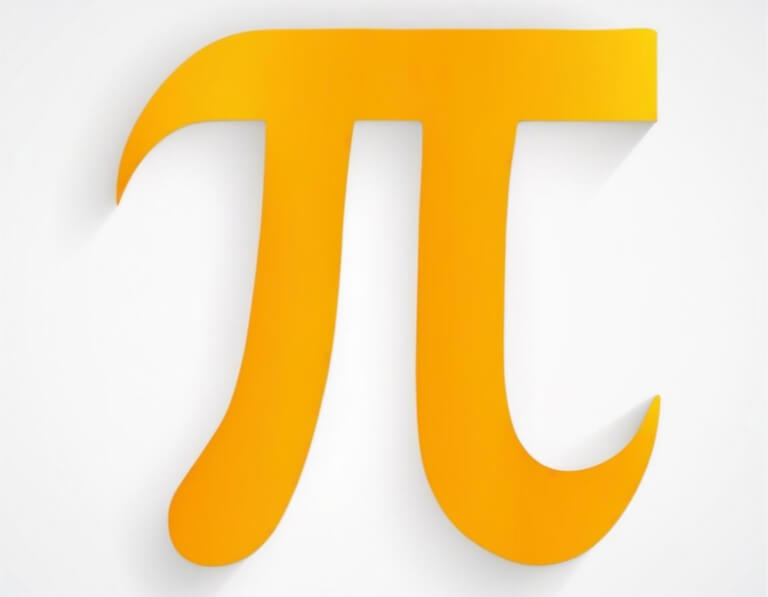 Download Stylized Pi Symbol in Yellow Backgrounds Online - Creative Fabrica