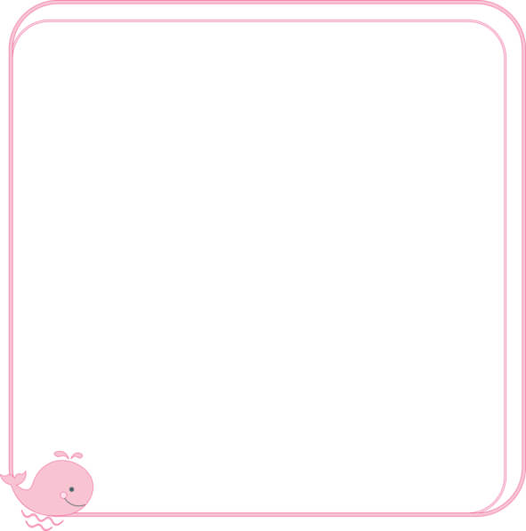 Download Cute Pink Whale Illustration in Decorative Frame Frames Online ...