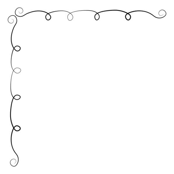 Descarga Diseño de Esquina Decorativa Elegante Bordes y Esquinas En ...
