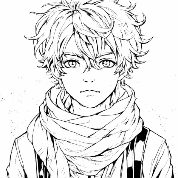 Download Illustration of a Young Individual Coloring pages Online ...