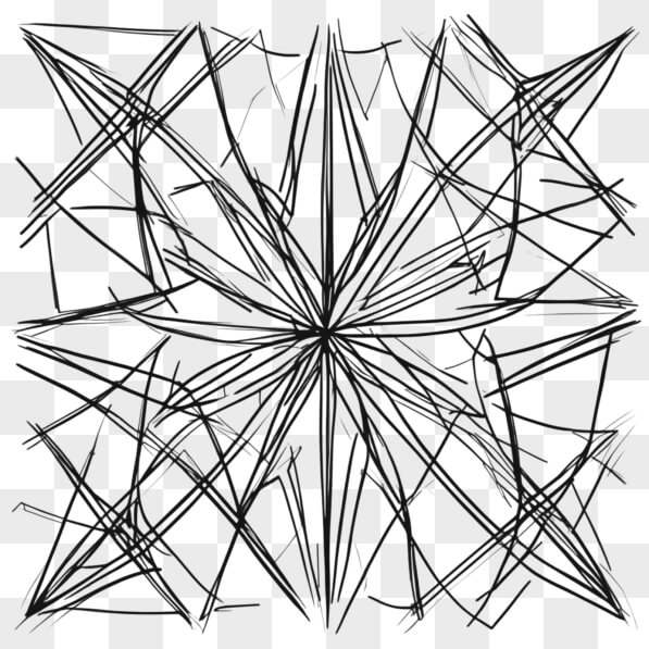 Download Abstract Star Pattern in Black Lines Sketches Online ...