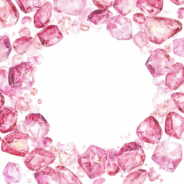Download Decorative Pink Gemstone Border Backgrounds Online - Creative ...