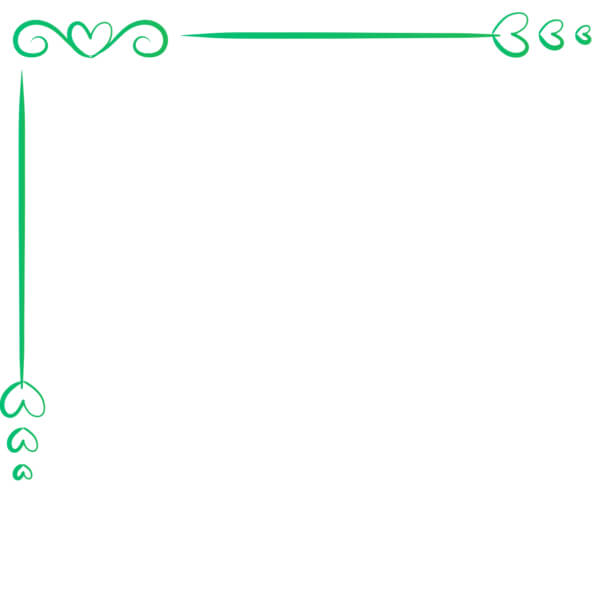 Download Decorative Green Heart Border Borders & Corners Online ...