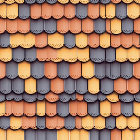 Baixe Telhas coloridas em laranja e cinza Padrões - Creative Fabrica