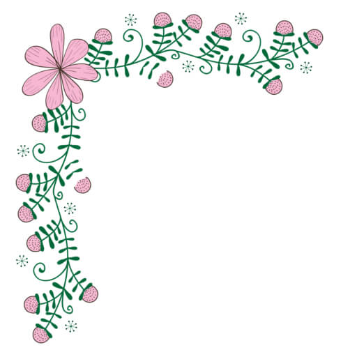 Download Floral Border Design Borders & Corners Online - Creative Fabrica