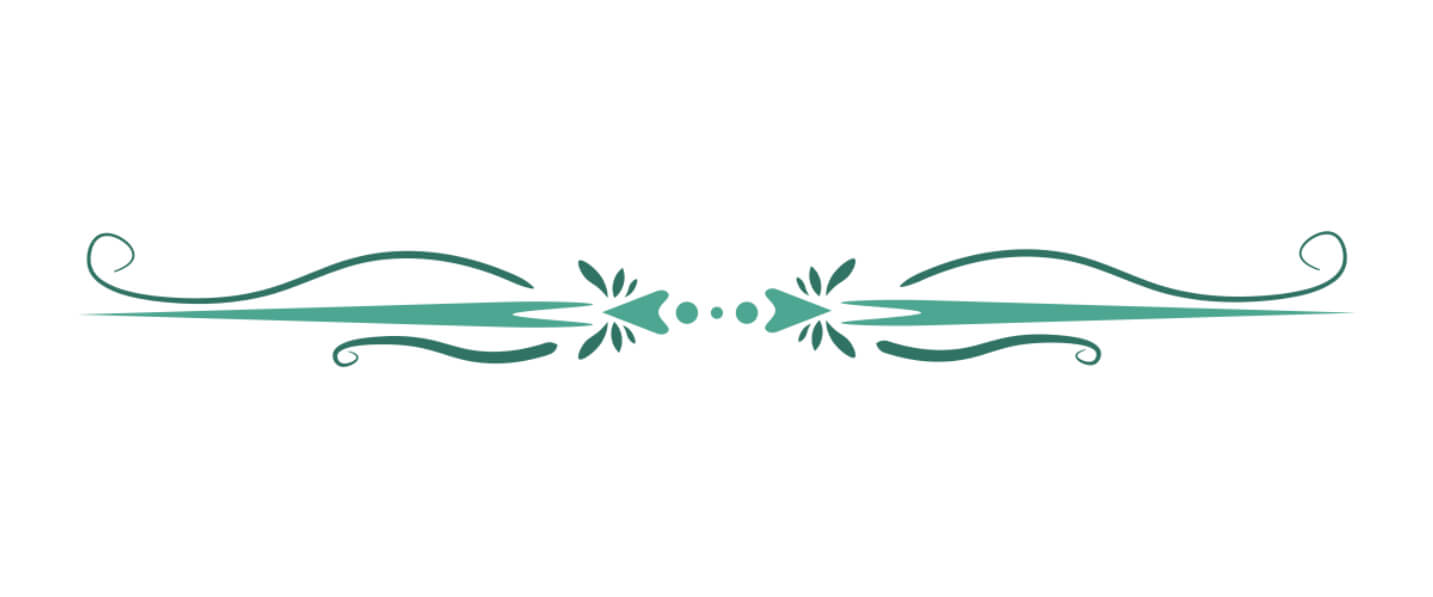 Download Elegant Ornamental Design in Teal Borders & Corners Online ...