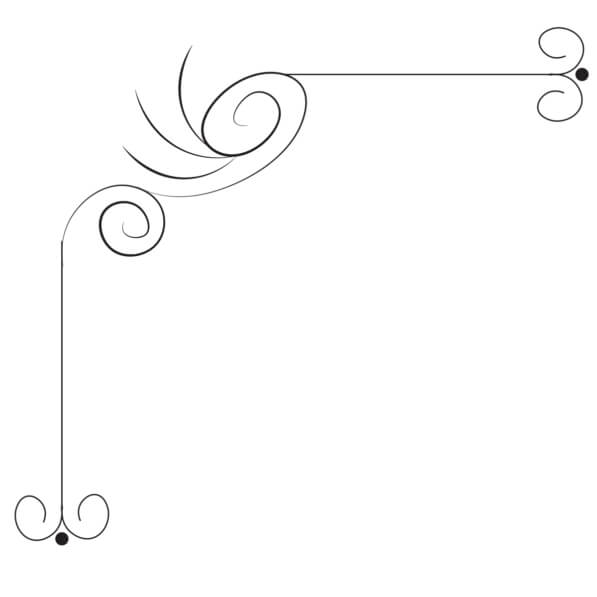 Baixe Design Elegante de Canto Decorativo Borders & Cantos - Creative Fabrica
