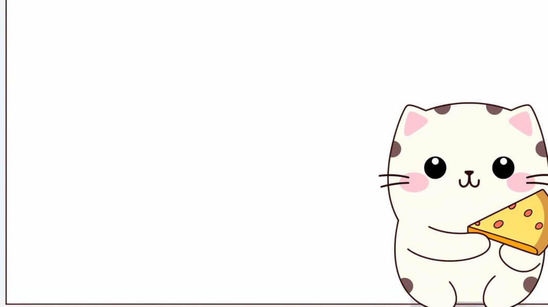 Download Cute cartoon cat holding pizza Backgrounds Online - Creative ...