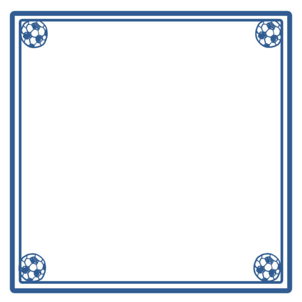 Download Decorative Soccer Ball Border Frames Online - Creative Fabrica