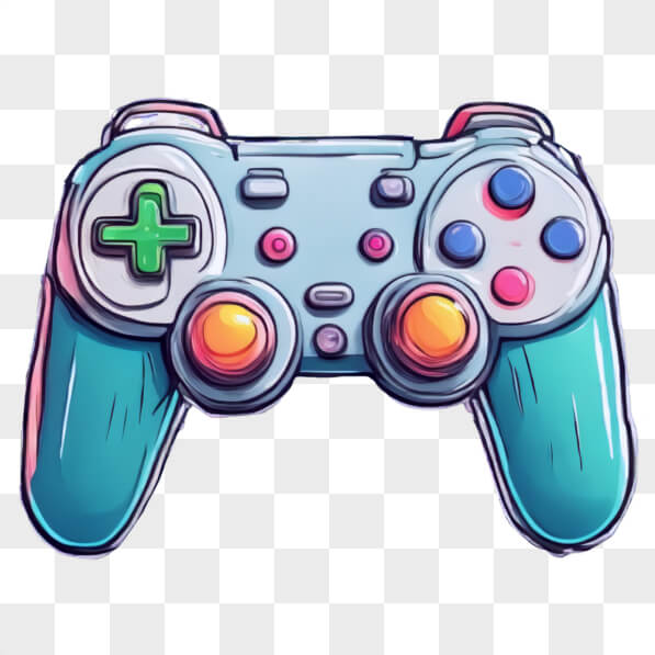 Download Colorful Video Game Controller Cartoons Online - Creative Fabrica