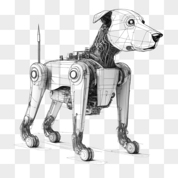 Download Robotic Dog Design Sketches Online - Creative Fabrica