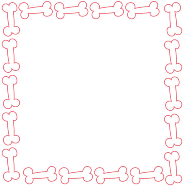 Download Decorative Dog Bone Border Frames Online - Creative Fabrica