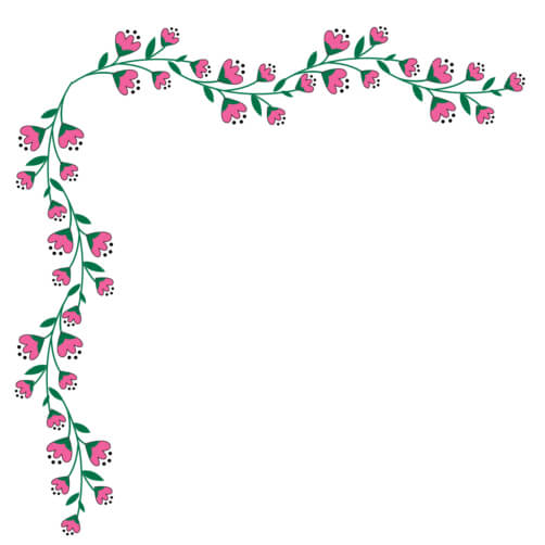 Download Floral Border Design Borders & Corners Online - Creative Fabrica