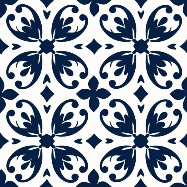 Download Floral Pattern Design in Navy Blue Patterns Online - Creative ...