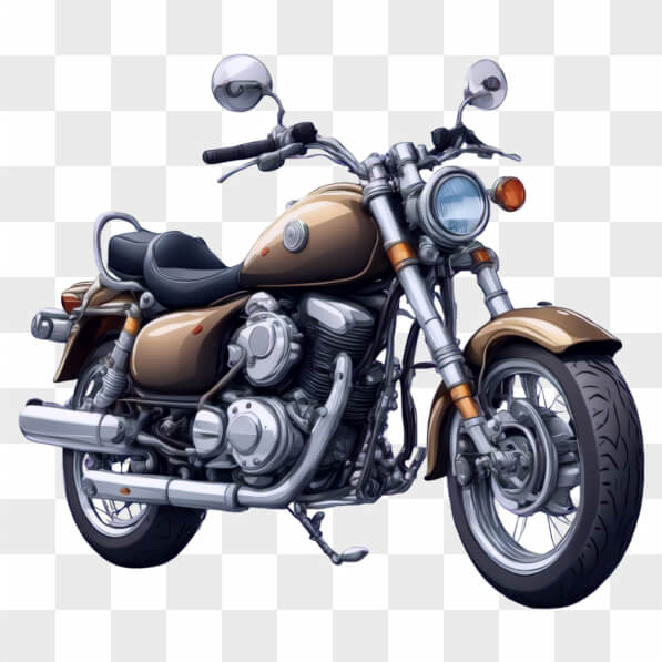 Baixe Motocicleta Clássica Cruiser Cartoons - Creative Fabrica