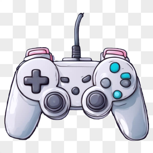 Download Stylized Video Game Controller Illustration Cartoons Online ...