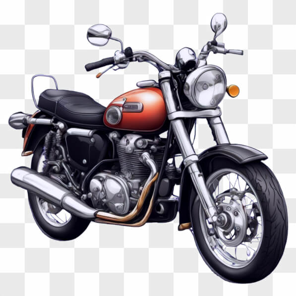 Download Stylish Vintage Motorcycle Cartoons Online - Creative Fabrica