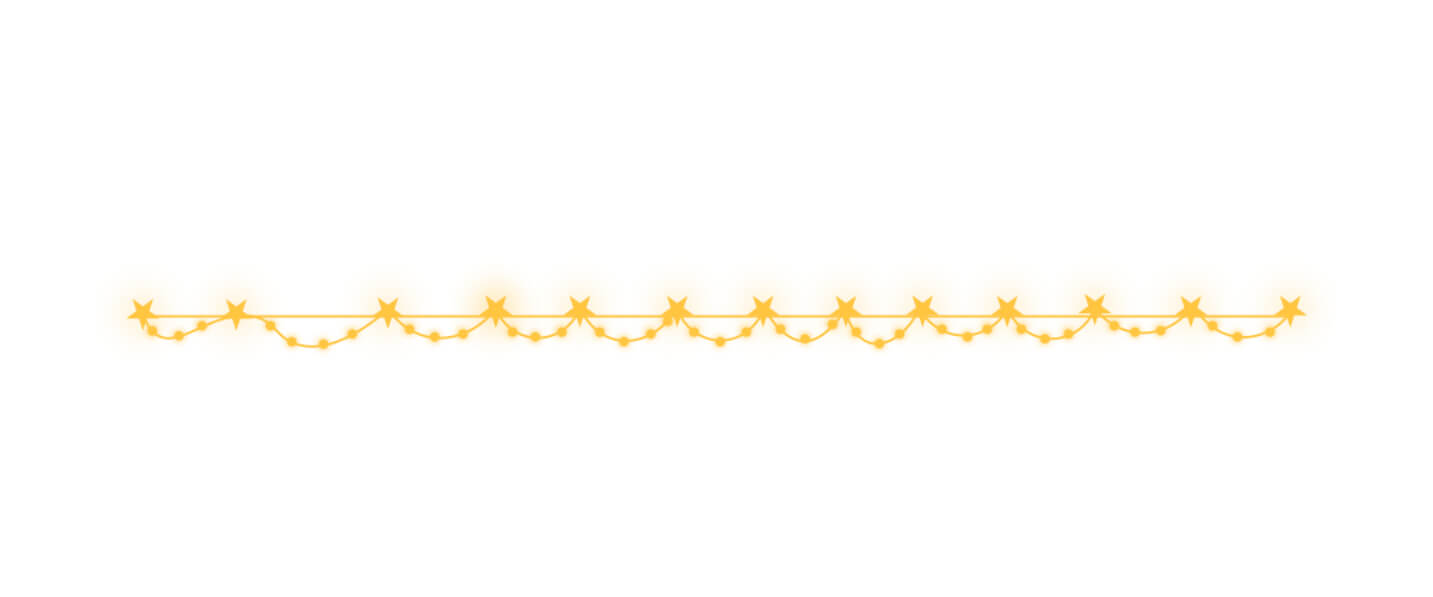 Download String of Star-Shaped Decorative Lights Borders & Corners ...