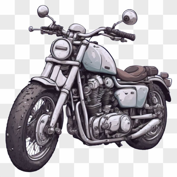 Download Vintage Motorcycle with Classic Design Cartoons Online ...