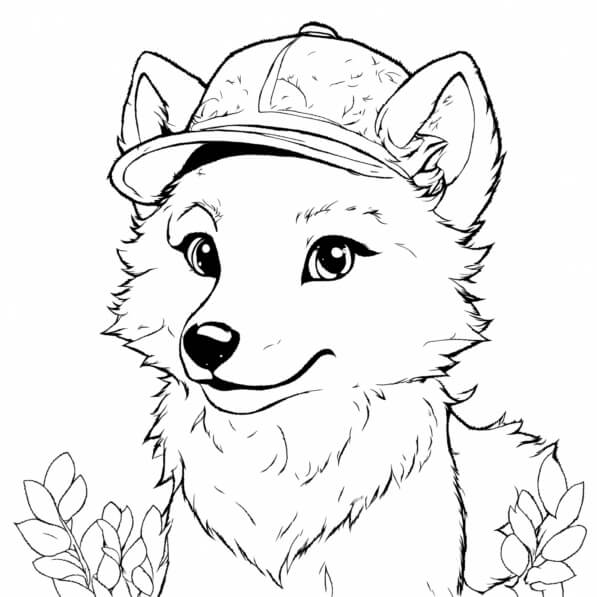 Download Anthropomorphic Fox Character Coloring pages Online - Creative ...