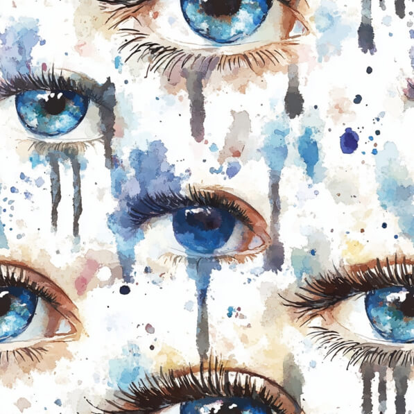 Download Abstract Watercolor Painting of Eyes Patterns Online ...