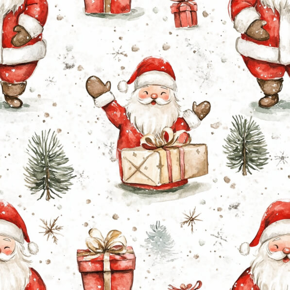 Download Festive Santa Claus Christmas Pattern Patterns Online ...