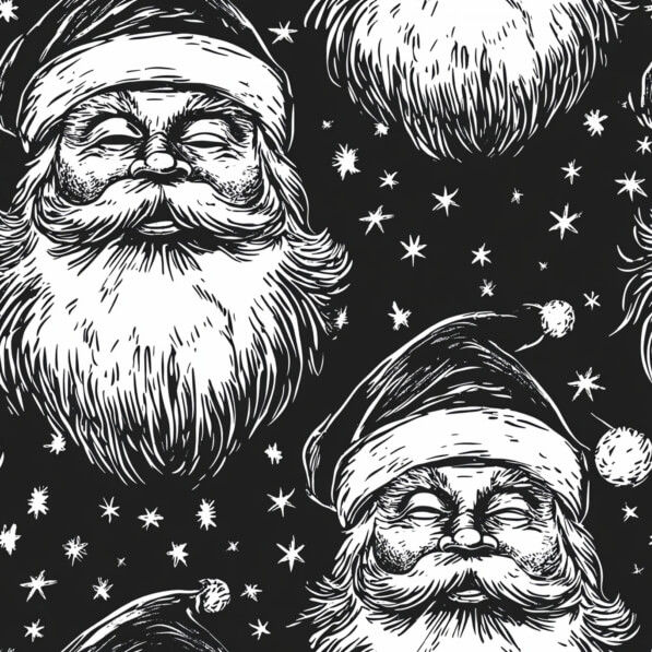 Download Festive Santa Claus Pattern Patterns Online - Creative Fabrica