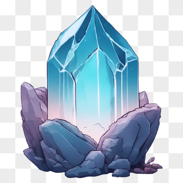 Download Stylized Crystal Among Rocks Cartoons Online - Creative Fabrica
