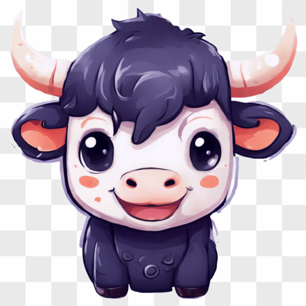 Descarga Personaje de toro kawaii con expresión adorable Kawaii En ...