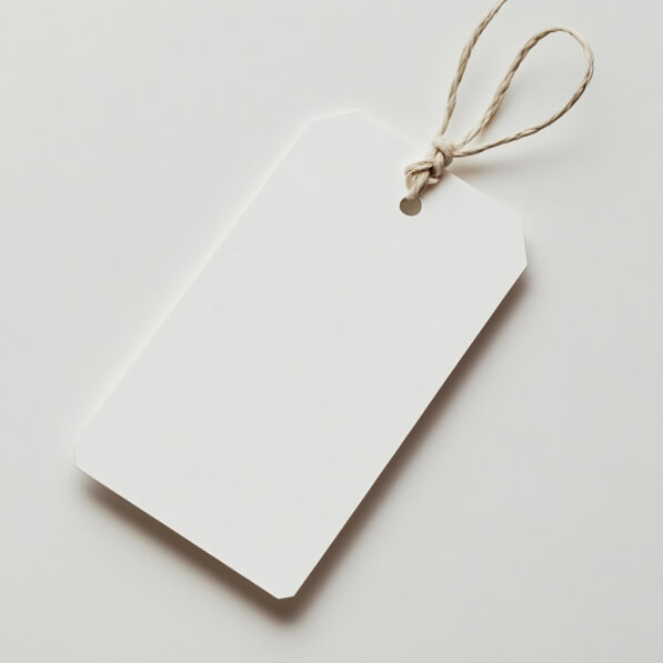 Download Blank White Tag on Light Background Mockups Online - Creative ...