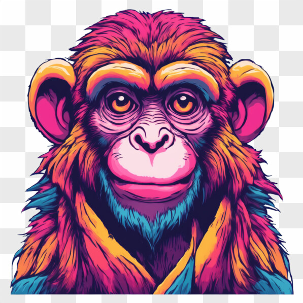 Download Colorful Monkey Illustration Cartoons Online - Creative Fabrica