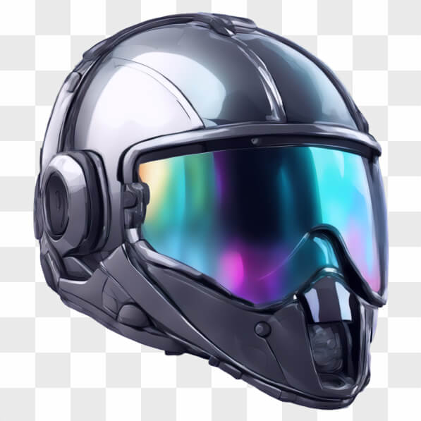 Download Futuristic Helmet with Reflective Visor Cartoons Online ...