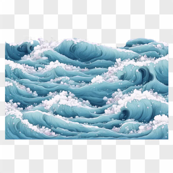 Download Dynamic Ocean Waves Cartoons Online - Creative Fabrica