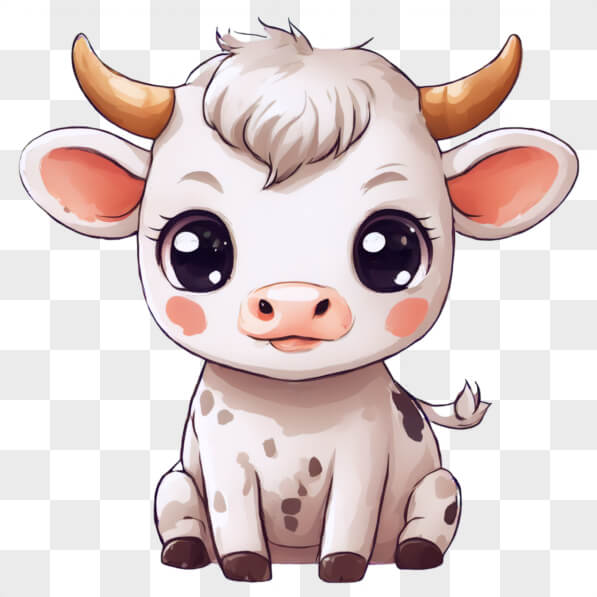 Baixe Bezerro Kawaii com Olhos Grandes e Cabelo Fofo Kawaii - Creative ...