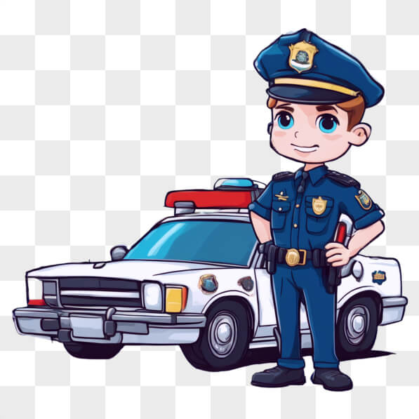 Download Cartoon Police Officer with Police Car Cartoons Online ...