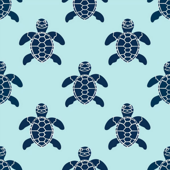 Download Stylized Sea Turtles Pattern Patterns Online - Creative Fabrica