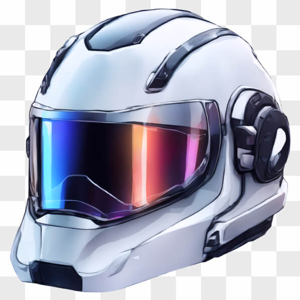 Download Futuristic Helmet with Iridescent Visor Cartoons Online ...