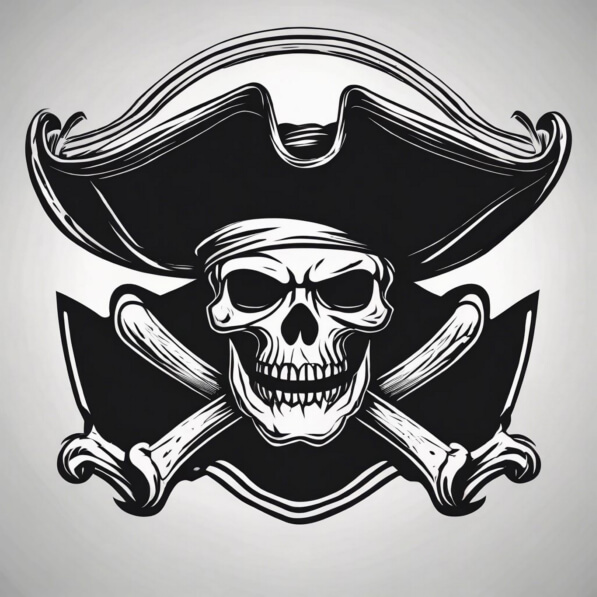 Download Pirate Skull and Crossbones Backgrounds Online - Creative Fabrica