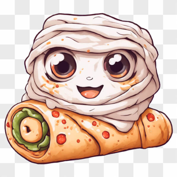 Descarga Personaje de Tortilla Kawaii con Cara Feliz Kawaii En Línea ...