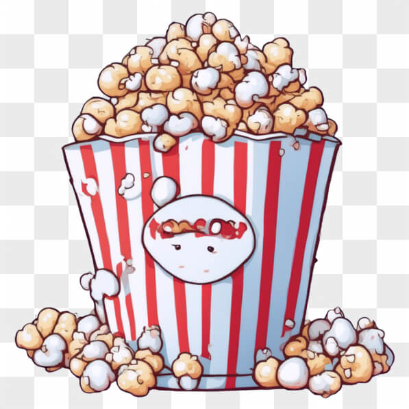 Download Cartoon Popcorn Bucket Cartoons Online - Creative Fabrica