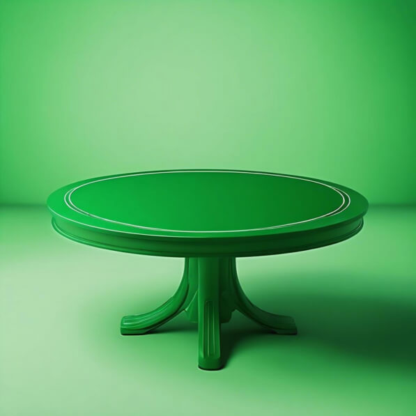 Download Green Round Table on Green Background Backgrounds Online ...