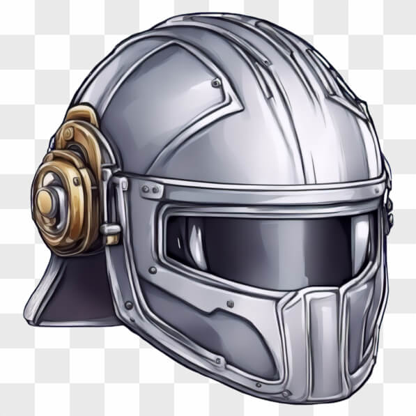 Download Illustration of a Silver Helmet Cartoons Online - Creative Fabrica
