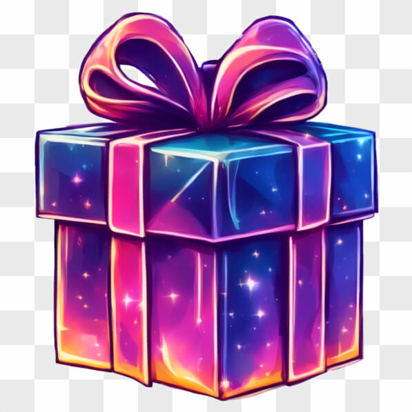 Download Colorful Gift Box with Ribbon Cartoons Online - Creative Fabrica