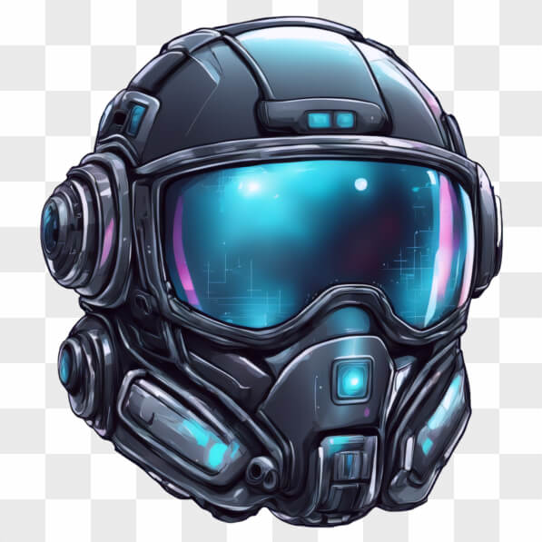 Download Futuristic Space Helmet Cartoons Online - Creative Fabrica