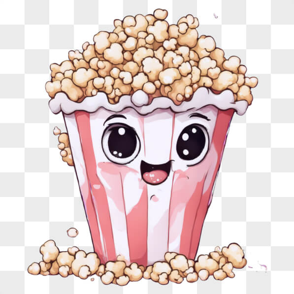 Download Cute Animated Popcorn Bucket Cartoons Online - Creative Fabrica